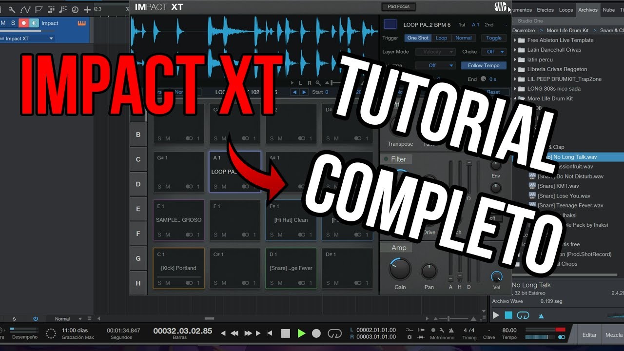 IMPACT XT TUTORIAL EN ESPAÑOL | STUDIO ONE 4 CURSO - Stereolup