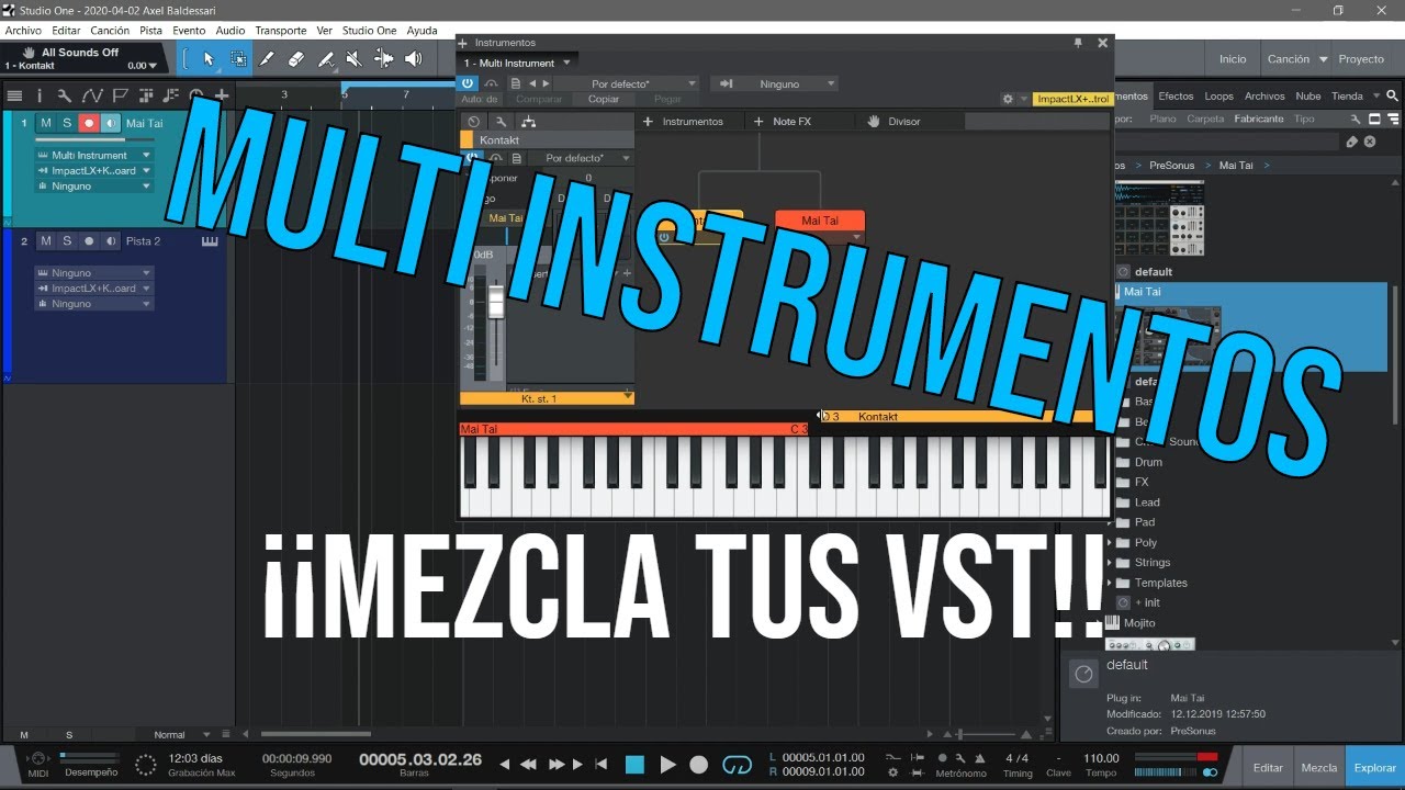 Studio One MULTI Instrumento | TUTORIAL EN ESPAÑOL - StereoLup